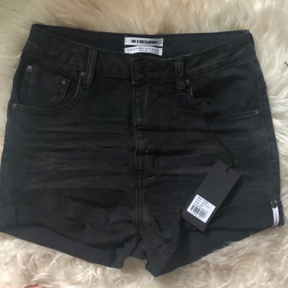 One Teaspoon | Shorts | Nwt One Teaspoon Denim Shorts Black | Poshmark